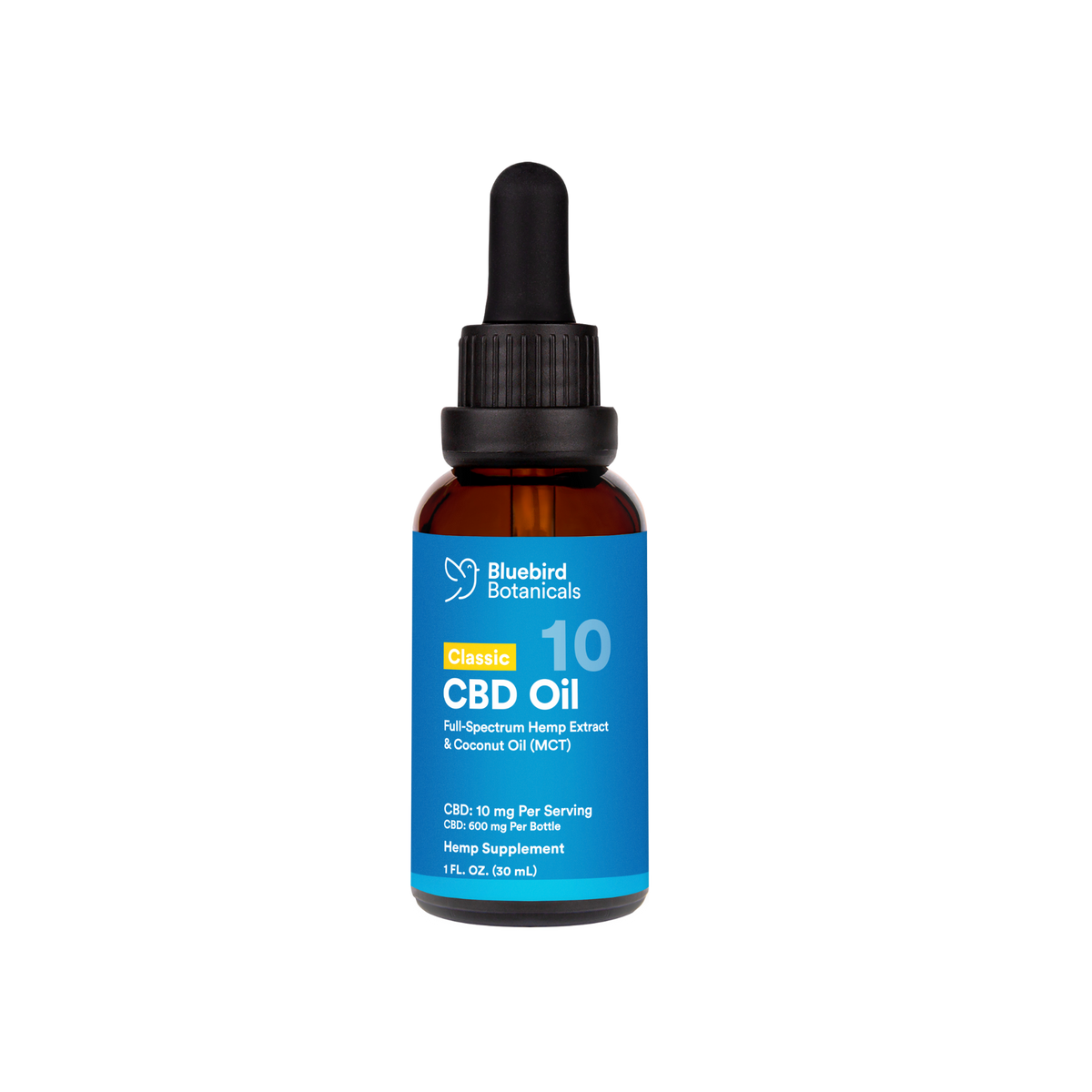 Classic CBD Oil 10mg – Bluebird Botanicals